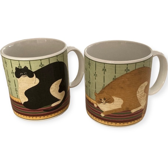 Sakura | Dining | Vintage Warren Kimble Cat Collection Stoneware Mugs ...